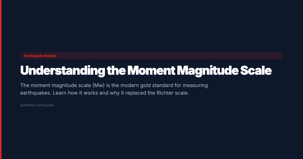 Understanding the Moment Magnitude Scale — QuakeFYI